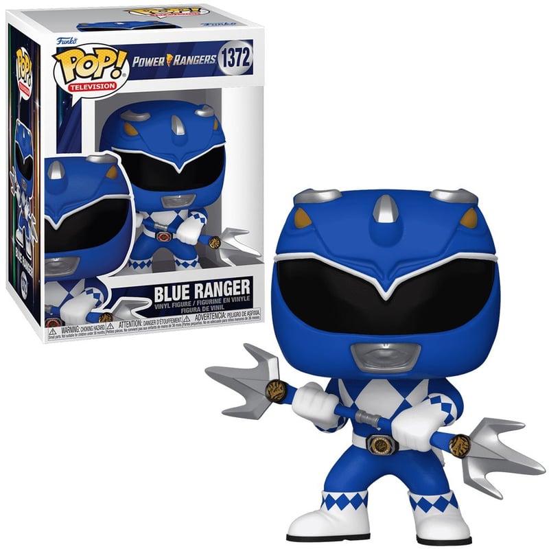 Funko Pop! Television: Power Rangers - Blue Ranger 1372 FUNKO ...