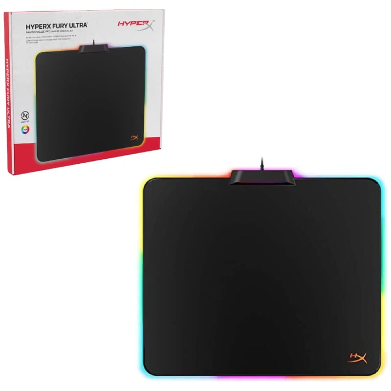 Mouse Pad Gamer HyperX Fury Ultra RGB, 30 cm x 36 cm x 5 mm HYPERX ...