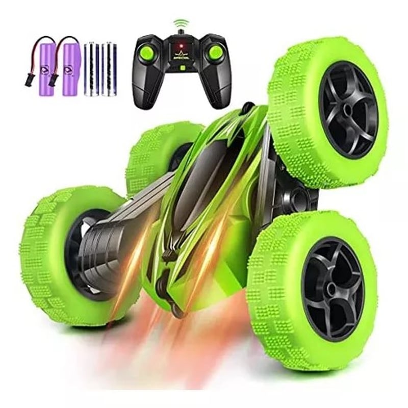 Carro A Control Remoto 360 Grados Stunt Car Color Verde GENERICO ...