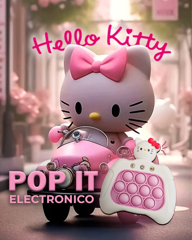 POPIT ELECTRÓNICO JUGUETE INTERACTIVO SENSORIAL HELLO KITTY SANRIO ...