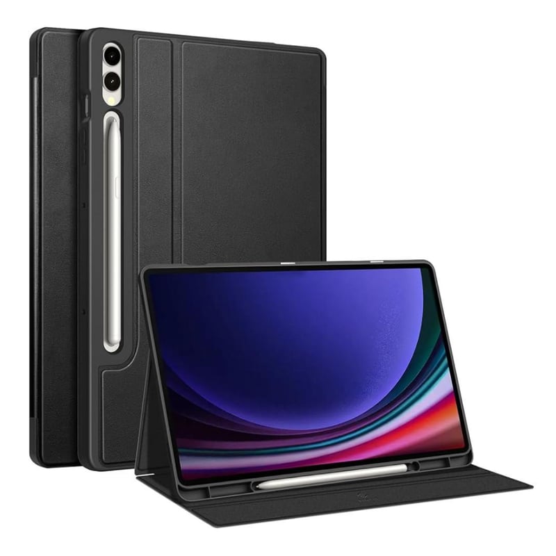 Funda Book Cover Galaxy Tab S9 Plus Tab S8 Plus Tab S7 FE - Negro ...