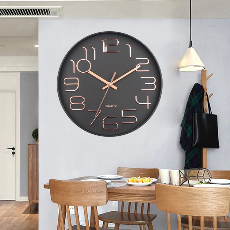 Reloj de pared 3D Mute clásico 30 cm Gris GENERICO | falabella.com