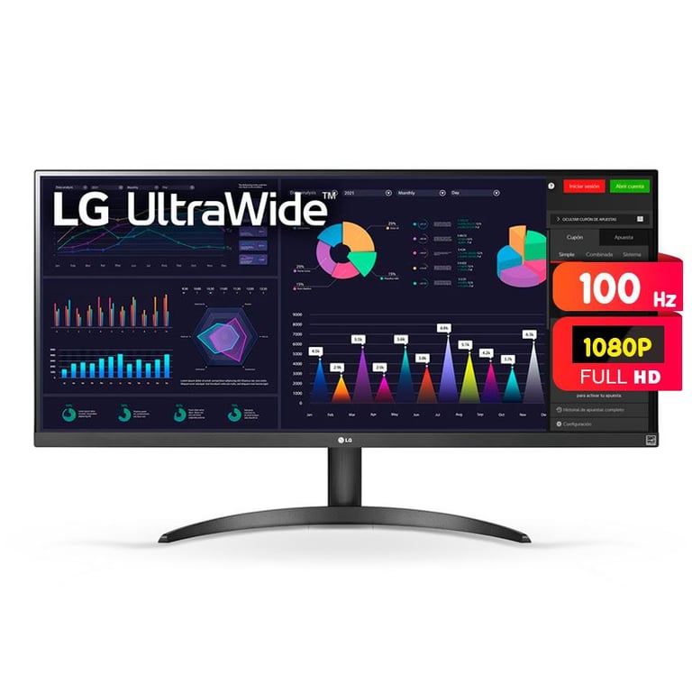 Monitor LG Ultrawide 34 Ips 100hz Freesync Negro 34WQ500-B LG ...