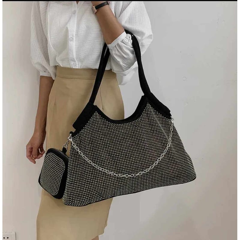Bolso Dama Cartera Mujer de Diamantes con Monedero 2 en 1 Trend 2024 ...