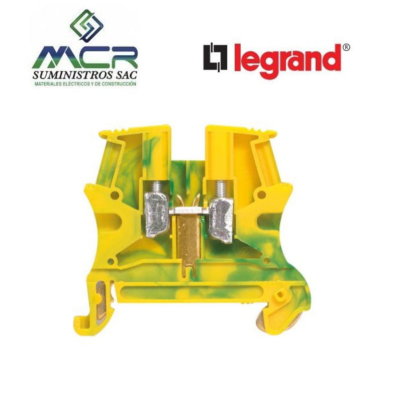 BORNERA PARA RIEL DIN DE 6 MM TIERRA LEGRAND 10 UND LEGRAND | falabella.com