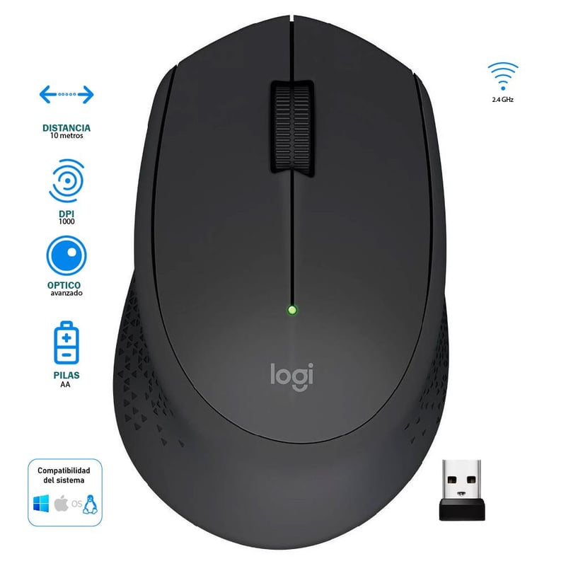 Mouse Inalámbrico Logitech M280 Negro LOGITECH | falabella.com