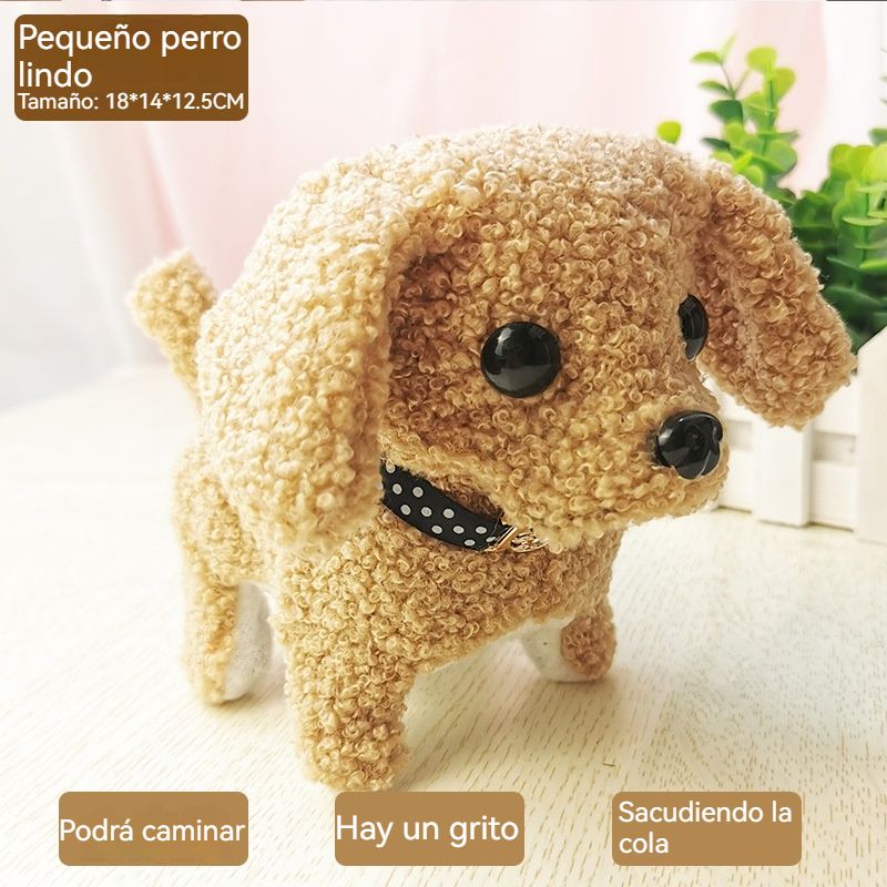 Adorable Perro Peluche de peluche que camina, ladra y mueve la cola ...