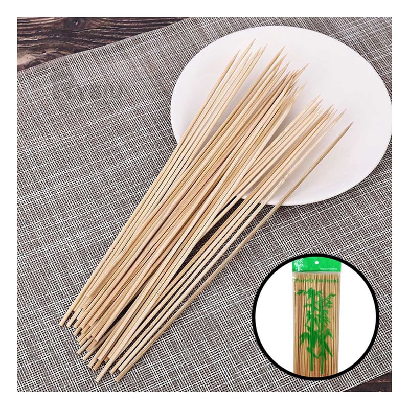 Palitos de Bambu con Punta Resistente para Brochetas GENERICO ...
