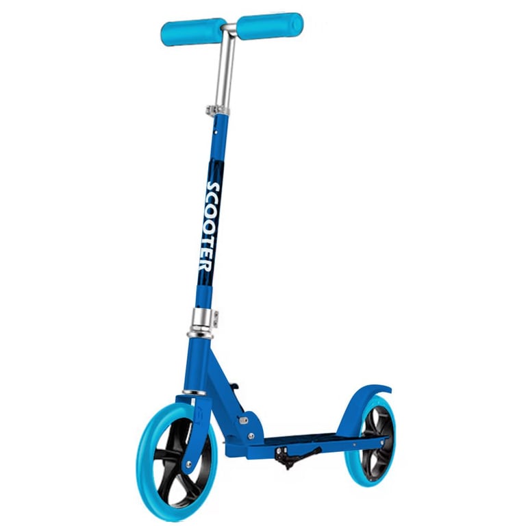 Scooter Clásico Plegable Dos Ruedas Adultos Niños Color Azul GENERICO ...