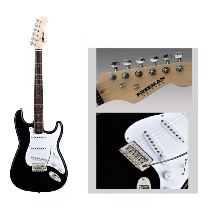 Guitarra Electrica Stratocaster Freeman Negra FREEMAN | falabella.com