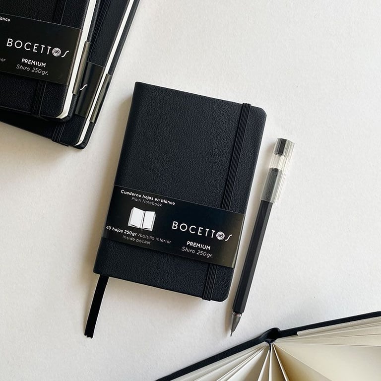 Bitácora Premium 250gr Negro 14 x 9cm (Pocket) BOCETTOS | falabella.com