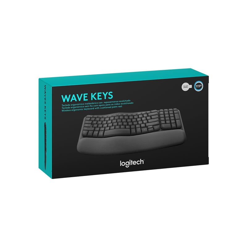 Teclado Logitech Ergo Wave Keys Wireless Bolt /Bt/Sp Graphite LOGITECH ...