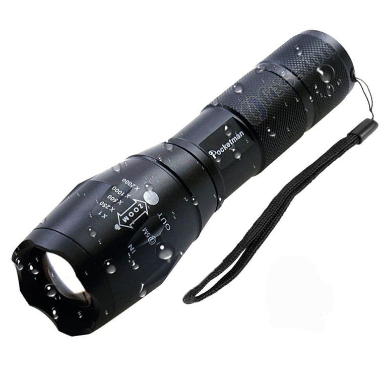 línterna tactica militar led potente con zoom 200m alcance GENERICO ...