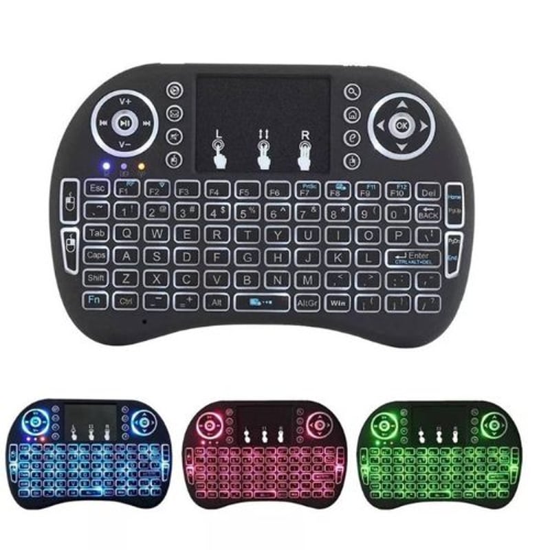 Mini Teclado retroiluminado con mouse incorporado dm GENERICO ...