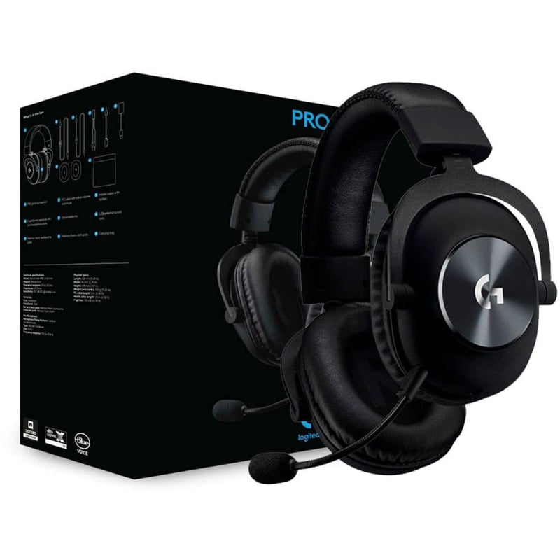 Audífono Logitech G Pro x Lightspeed Wireless Black 981-000906 LOGITECH ...