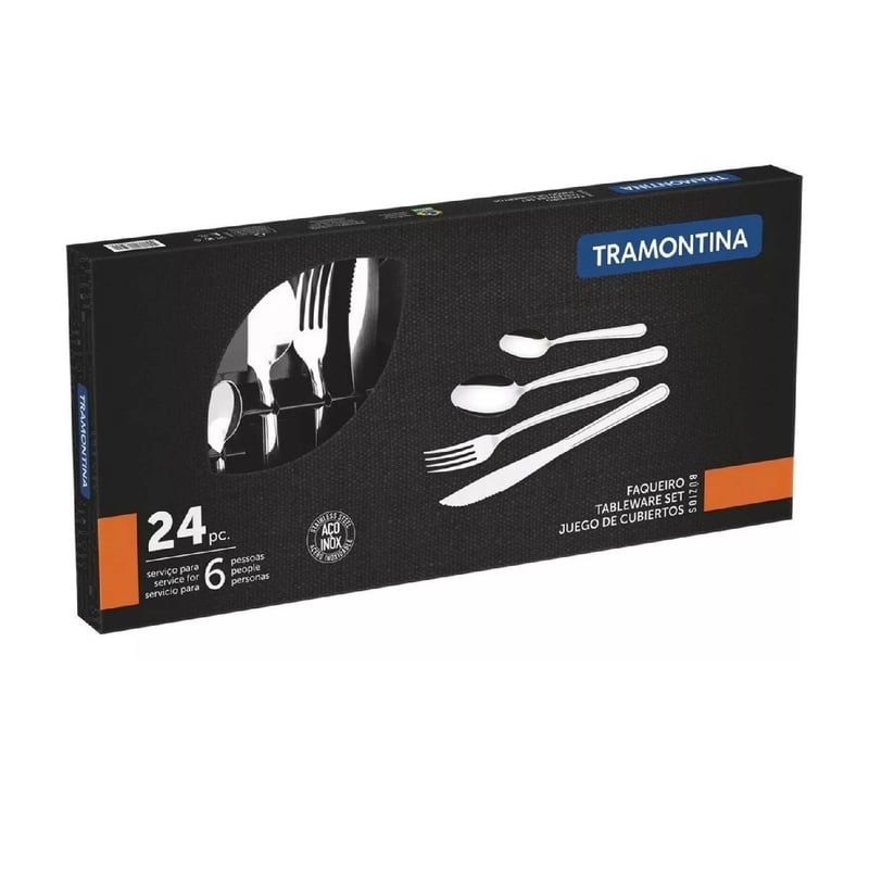 SET. Cubiertos TRAMONTINA x24 PZ ACE.INOX TRAMONTINA | falabella.com