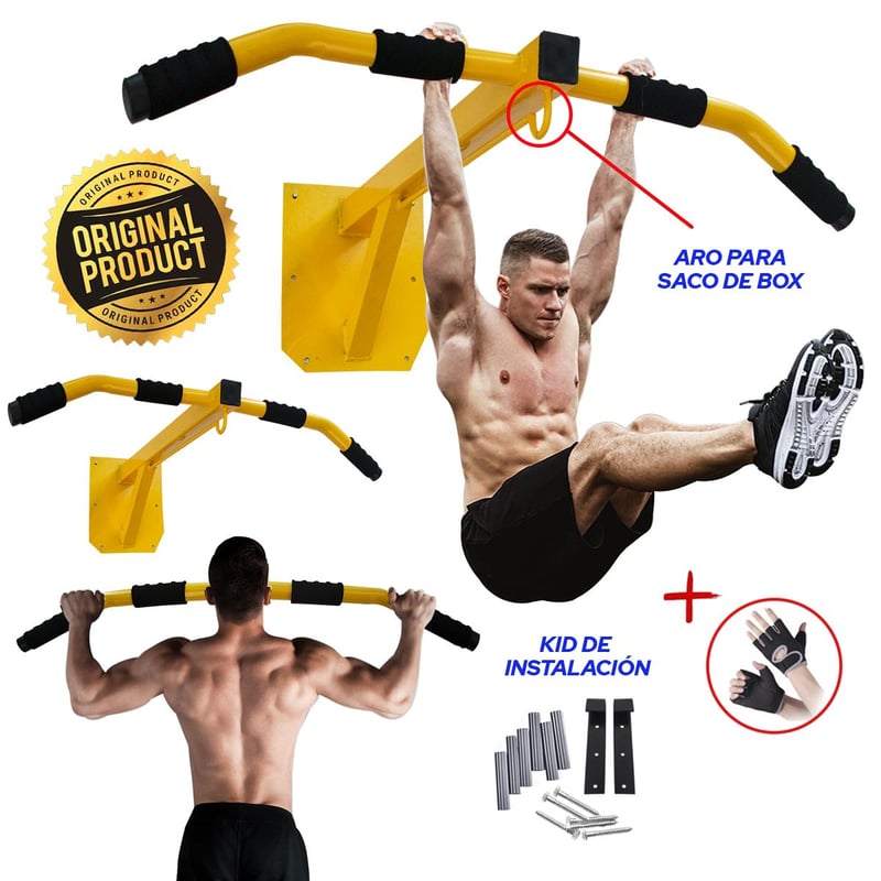 Barra Rack Dominadas Premium Sistema Riel HOLGU | falabella.com