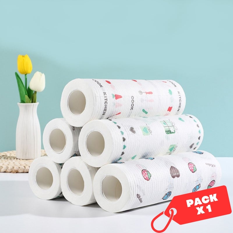 Papel Toalla Paño de Limpieza Rollo Absorbente Reutilizable GENERICO ...