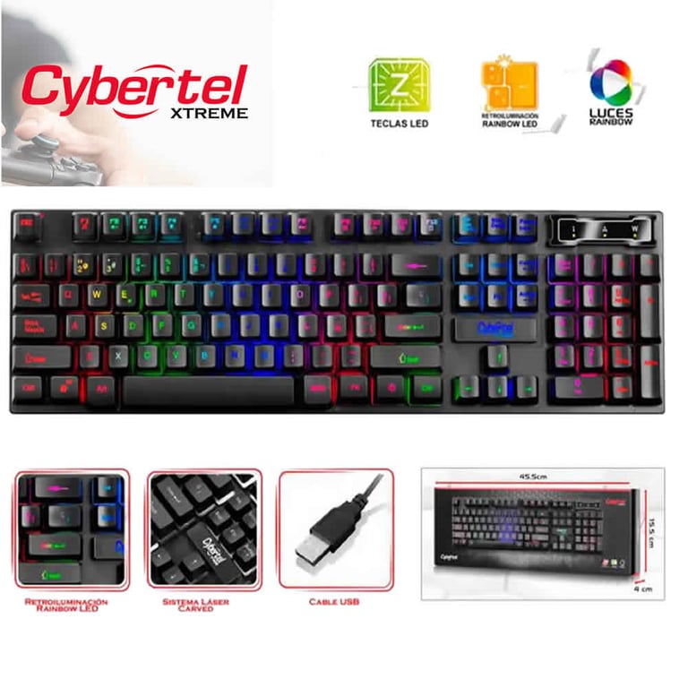 Teclado Cybertel Xtreme CYB K505 CYBERTEL | falabella.com