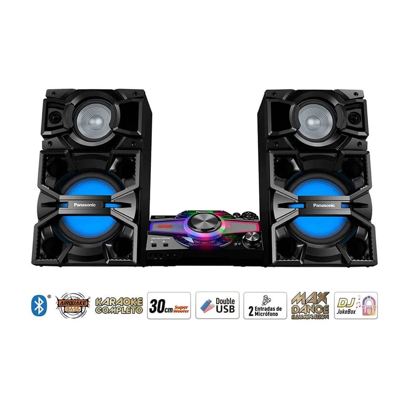 MINICOMPONENTE PANASONIC 4000W BLUETOOTH SC-MAX6500PU PANASONIC ...