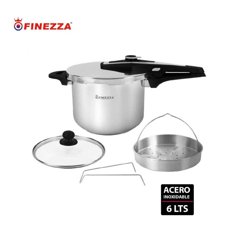 Olla a presión FINEZZA 6L de acero inoxidable FZ-608AC FINEZZA ...