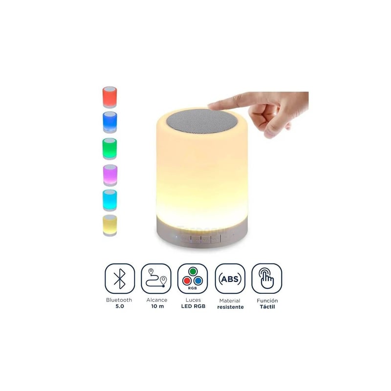 Lampara Parlante bluetooth touchRGB y luz blanca LH ELECTRONIC | falabella.com