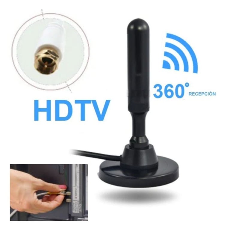 Antena TV Digital para Captar Señal Abierta en HD Interior Imantada ...