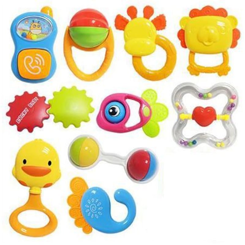 Pack Sonajas Con Mordedor 10 Piezas Para Bebé GENERICO | falabella.com