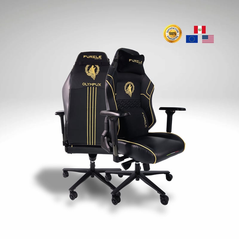 Silla Gamer Furgle Luxury Lab Tecnología Europea Dorado Olimpux ...