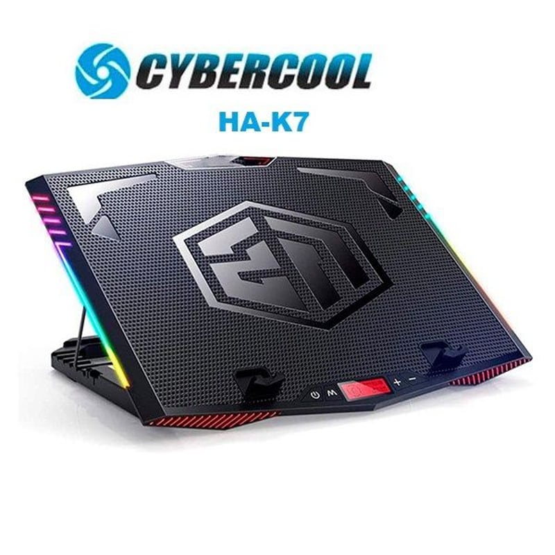 COOLER GAMER PARA LAPTOP CYBERCOOL HA-K7 RGB DISPLAY CYBERCOOL ...