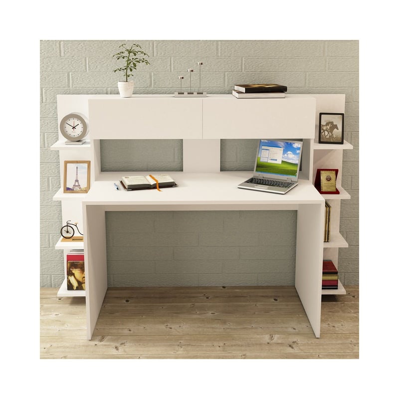 Escritorio de melamine SIENA Blanco Tiendas Amueble AMUEBLE | falabella.com