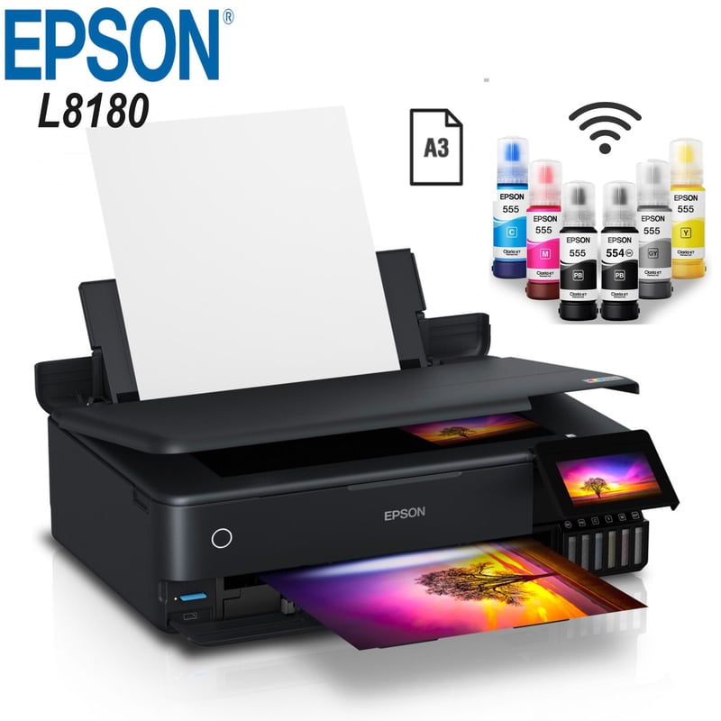 Impresora Epson L8180 A3 Fotográfica WIFI Multifunción Ecotank L8180 EPSON | falabella.com