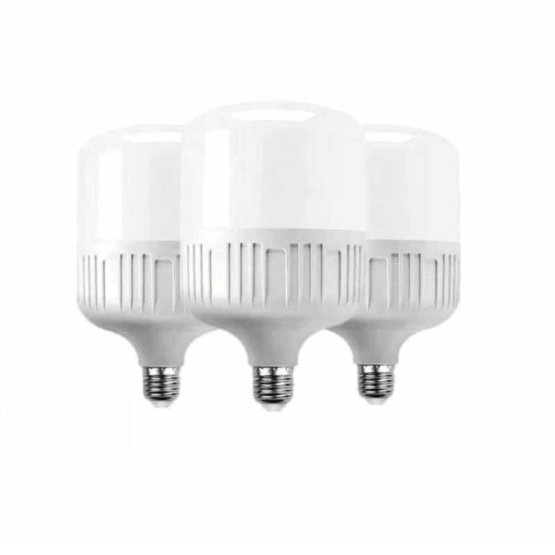 Foco 3 Unidades LED 50W Potente Ahorrador Luz Blanca E27 Bombillo ...