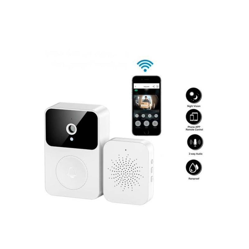 Timbre con Cámara HD para exterior con intercomunicador | Sodimac Falabella