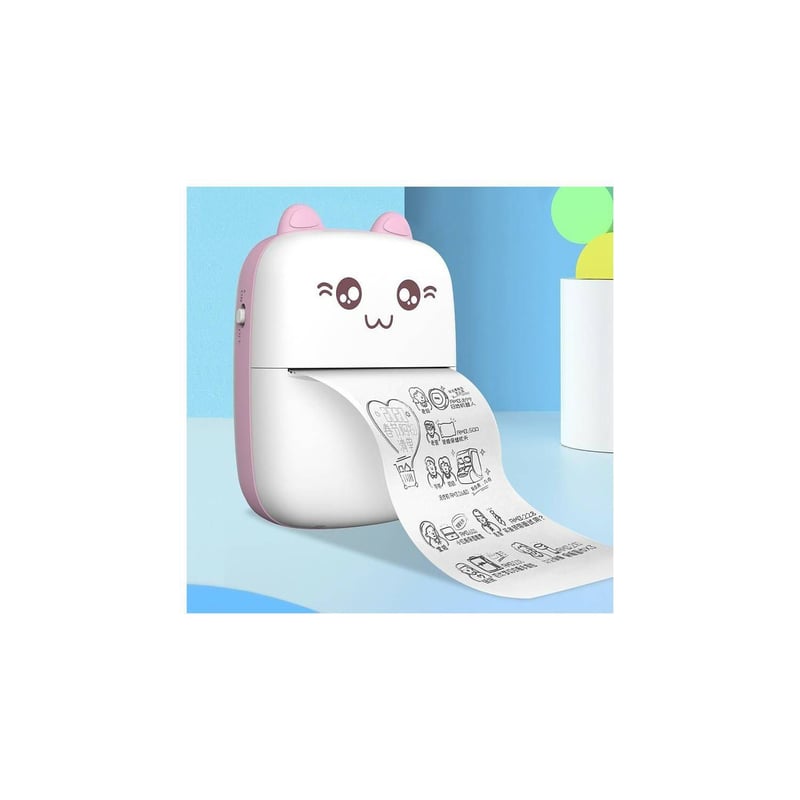 Mini Impresora Portátil Térmica Bluetooth Recargable Rosado GENERICO ...