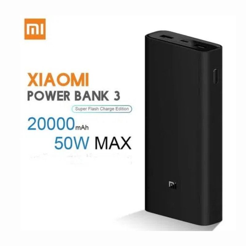 Power Bank Xiaomi Mi 50W 20000 mAh Carga Rapida - Negro XIAOMI | falabella.com