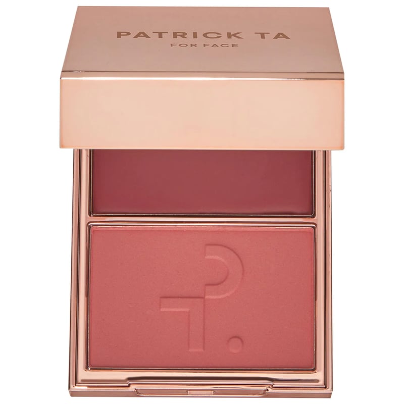 Dúo Shes Flushed - soft peachy pink rubor en crema y polvo - Patrick Ta - Maquillaje PATRICK ...