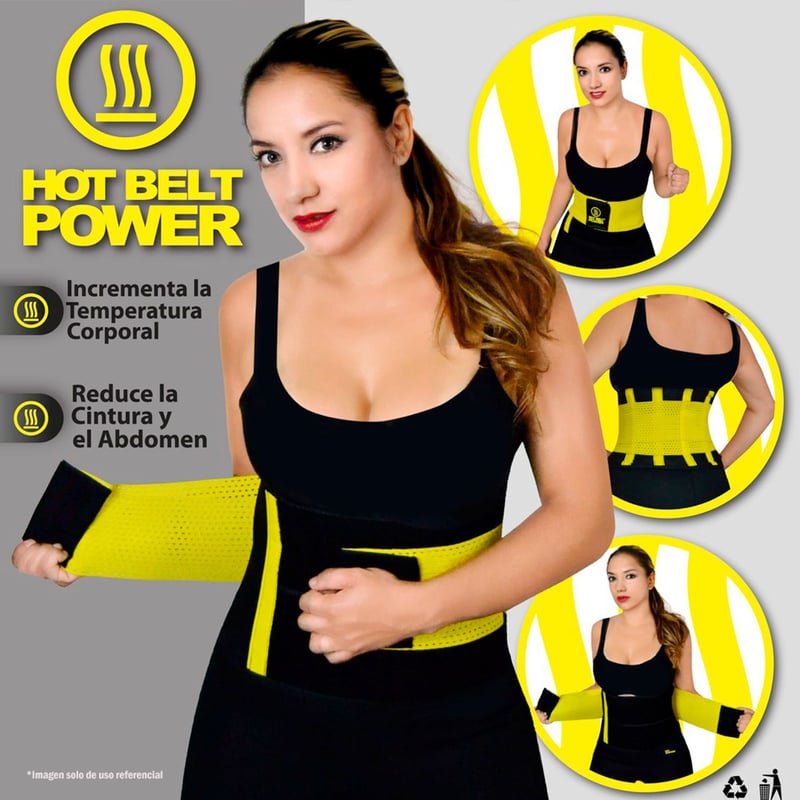 Faja Hot Belt POWER Doble Compresión Cinturilla Reductora GENERICO ...