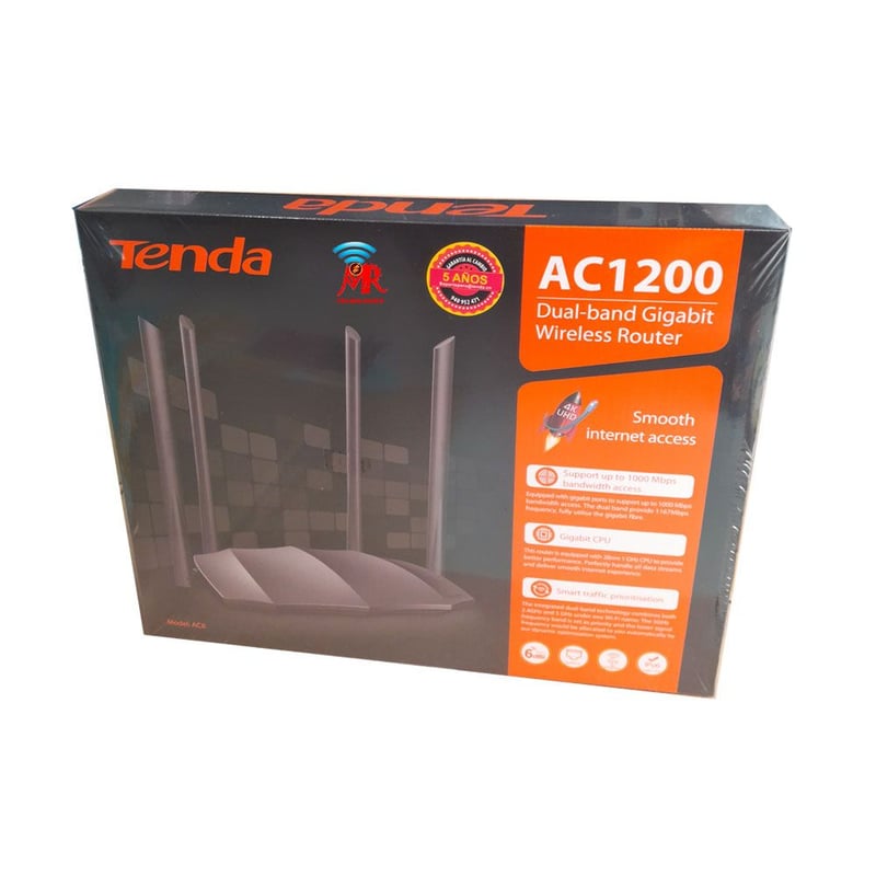 ROUTER TENDA AC8 DUAL BANDA GIGABIT AC1200 TENDA | falabella.com