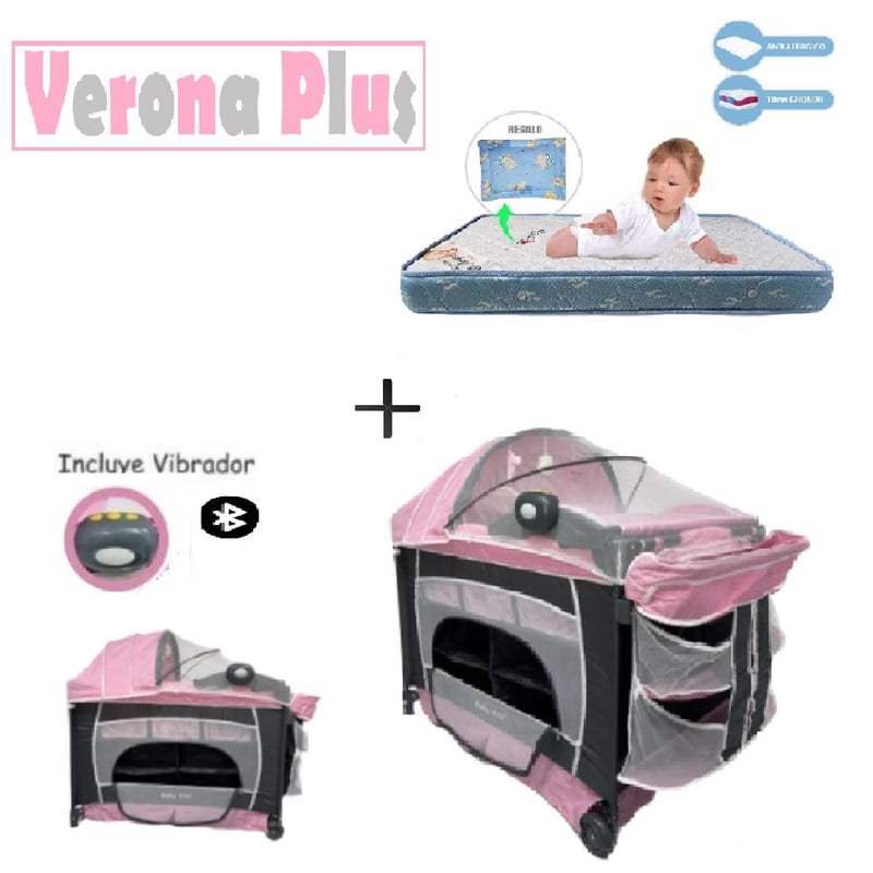 Cuna Colchon Veronica Plus con 2 niveles BABY KITS | falabella.com