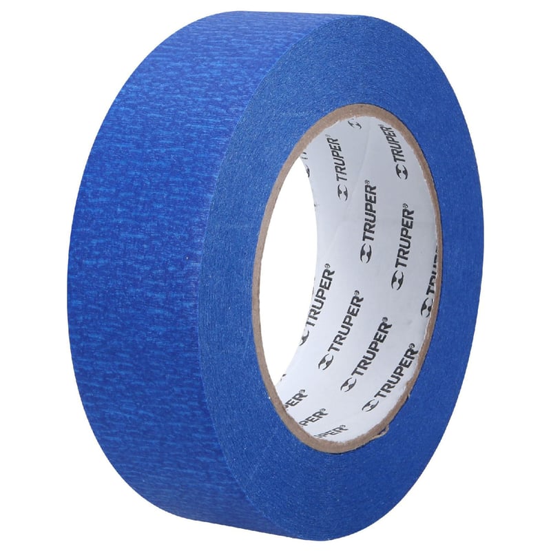 Cinta masking azul de 1-1/2" x 50 m para pintor, Truper TRUPER ...