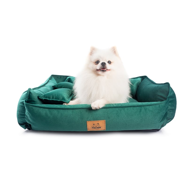 CAMA PARA PERRO TALLA S - VERDE - HIPOALERGÉNICA GENERICO | falabella.com