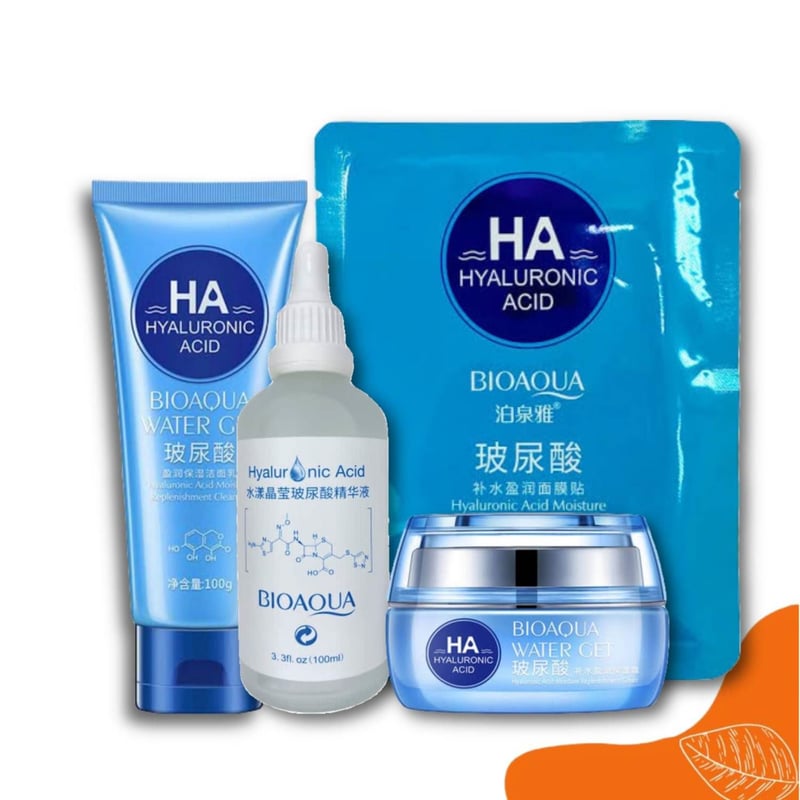 PACK LIMPIADOR FACIAL CREMA SERUM ACIDO HIALURONICO MASCARILLA REGALO BIOAQUA | falabella.com
