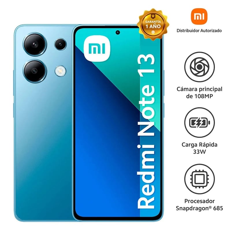 REDMI NOTE 13 8GB RAM 256 ROM ICE BLUE XIAOMI | falabella.com
