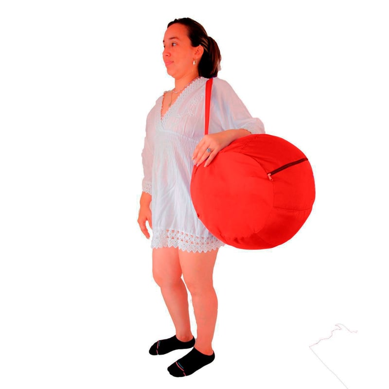 Puff Playero naranjado fosforecente de taslan GENERICO | falabella.com