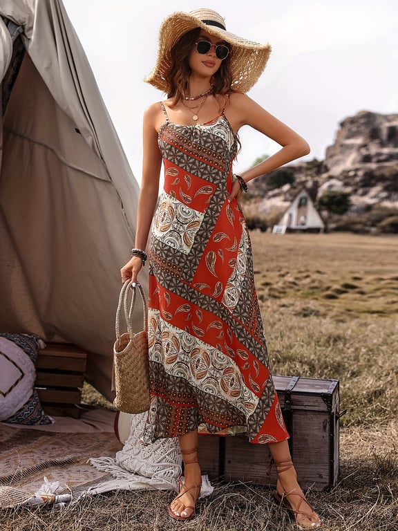 Vestido Largo de verano Palma con diseño exclusivo - Talla M KAST PE ...