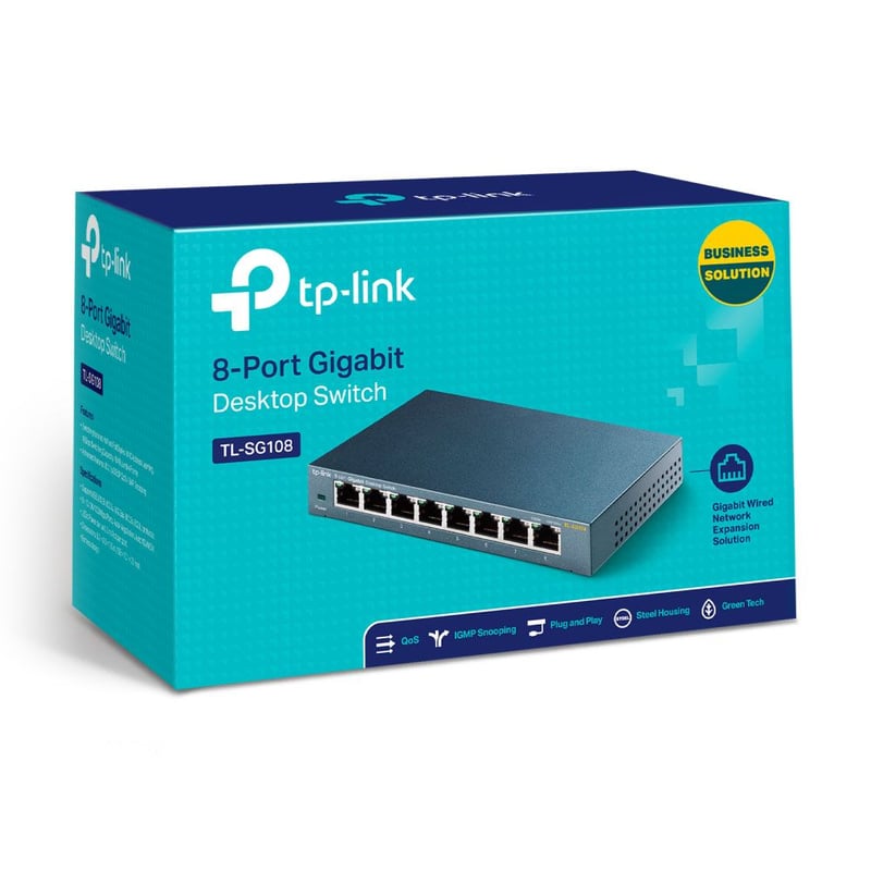 Switch TP-Link TL-SG1008D Gigabyte 8 Puertos 10/100/1000 Mbps TP LINK ...