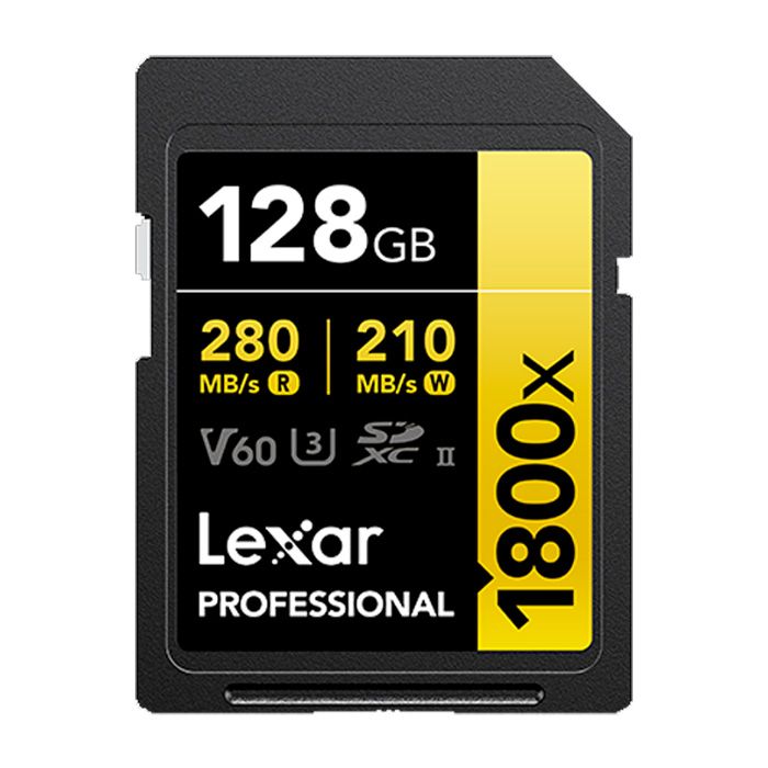 Memoria SD Lexar Professional 128GB - W280mb - R210mb 1800x LEXAR ...