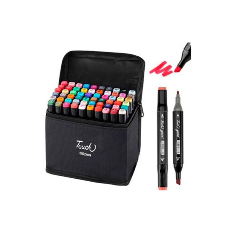 PLUMONES TOUCH 60 PIEZAS GENERICO | falabella.com