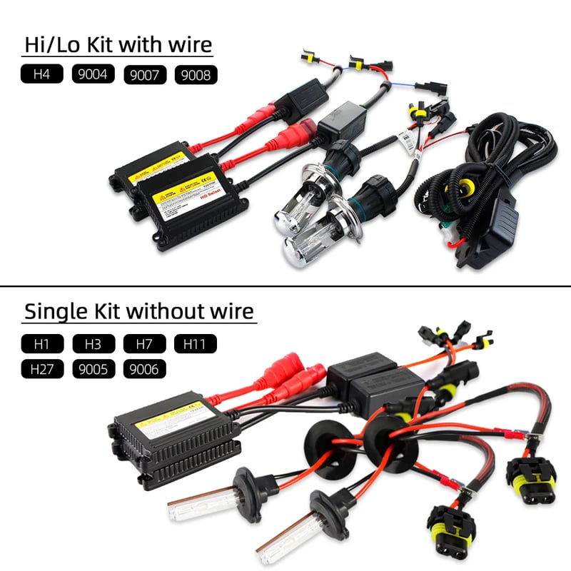 Kit Par Focos HiD Lens Ultra Potente H4 Alta Baja Universal GENERICO ...